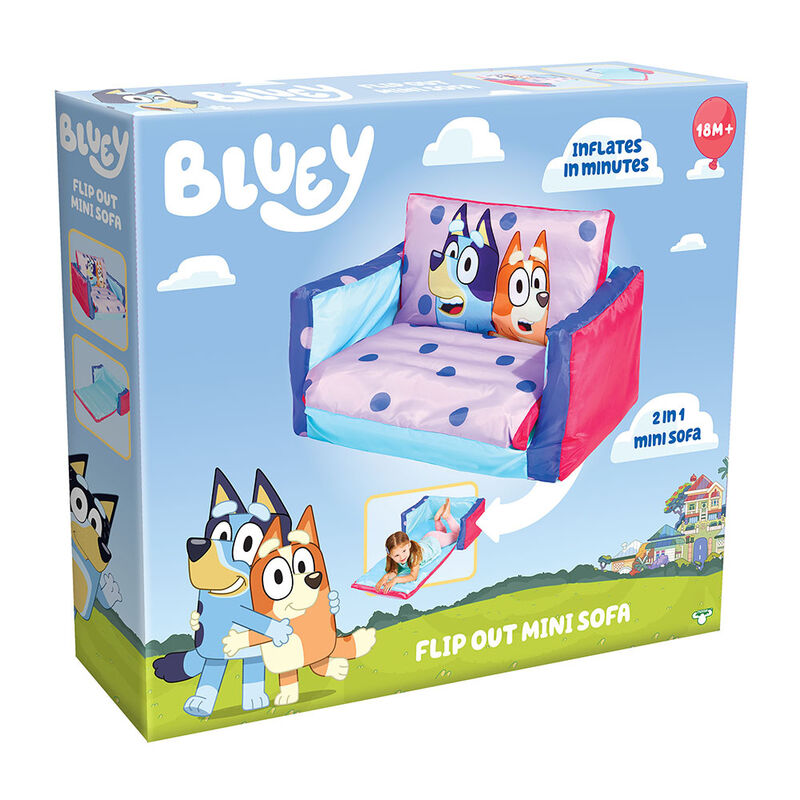 Bluey Inflatable Flip Out Sofa | Squidlydids For Kids