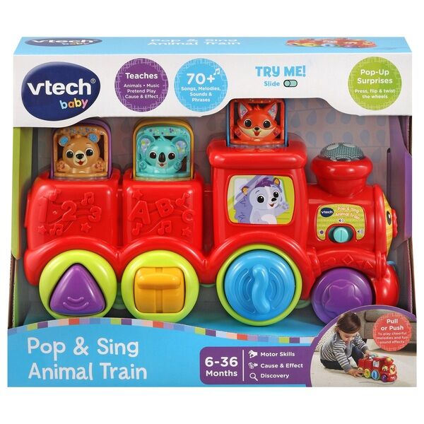 Pop and Sing Animal Train | Squidlydids For Kids